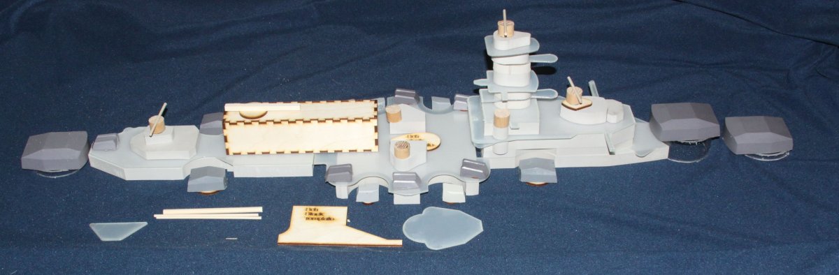 Scharnhorst Superstructure | R/C Warship Combat